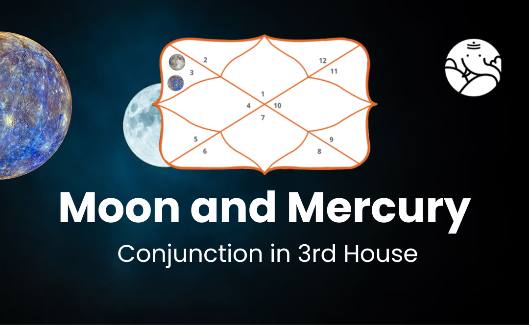 Moon and Mercury Conjunction in 3rd House - Know its Effects